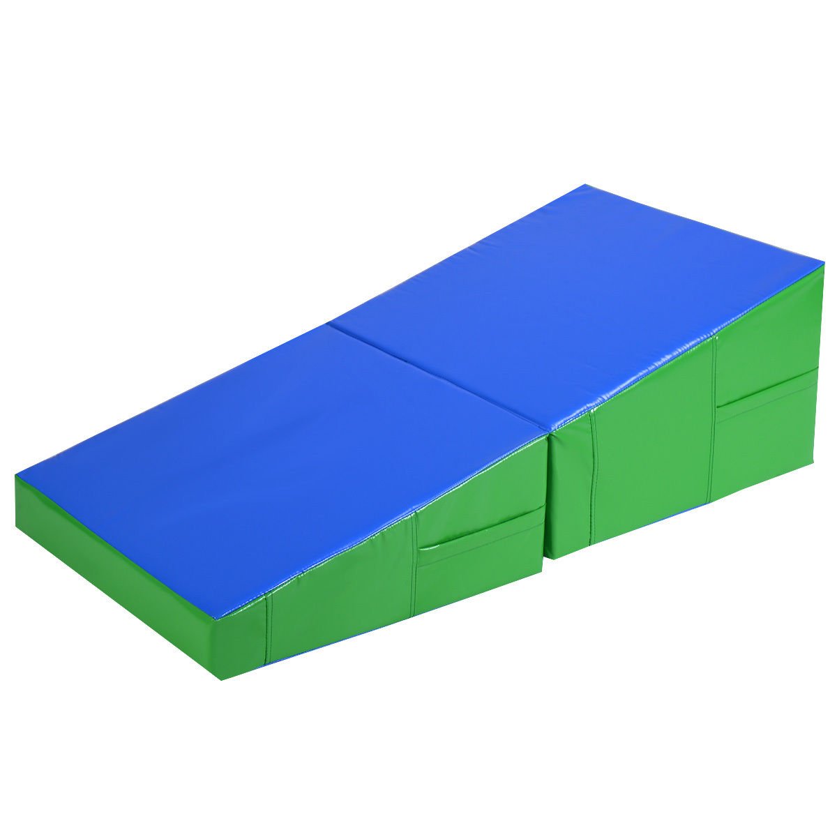 Incline Gymnastics Mat Wedge Folding Gymnastics Gym Fitness Tumbling 48"x24"x14"