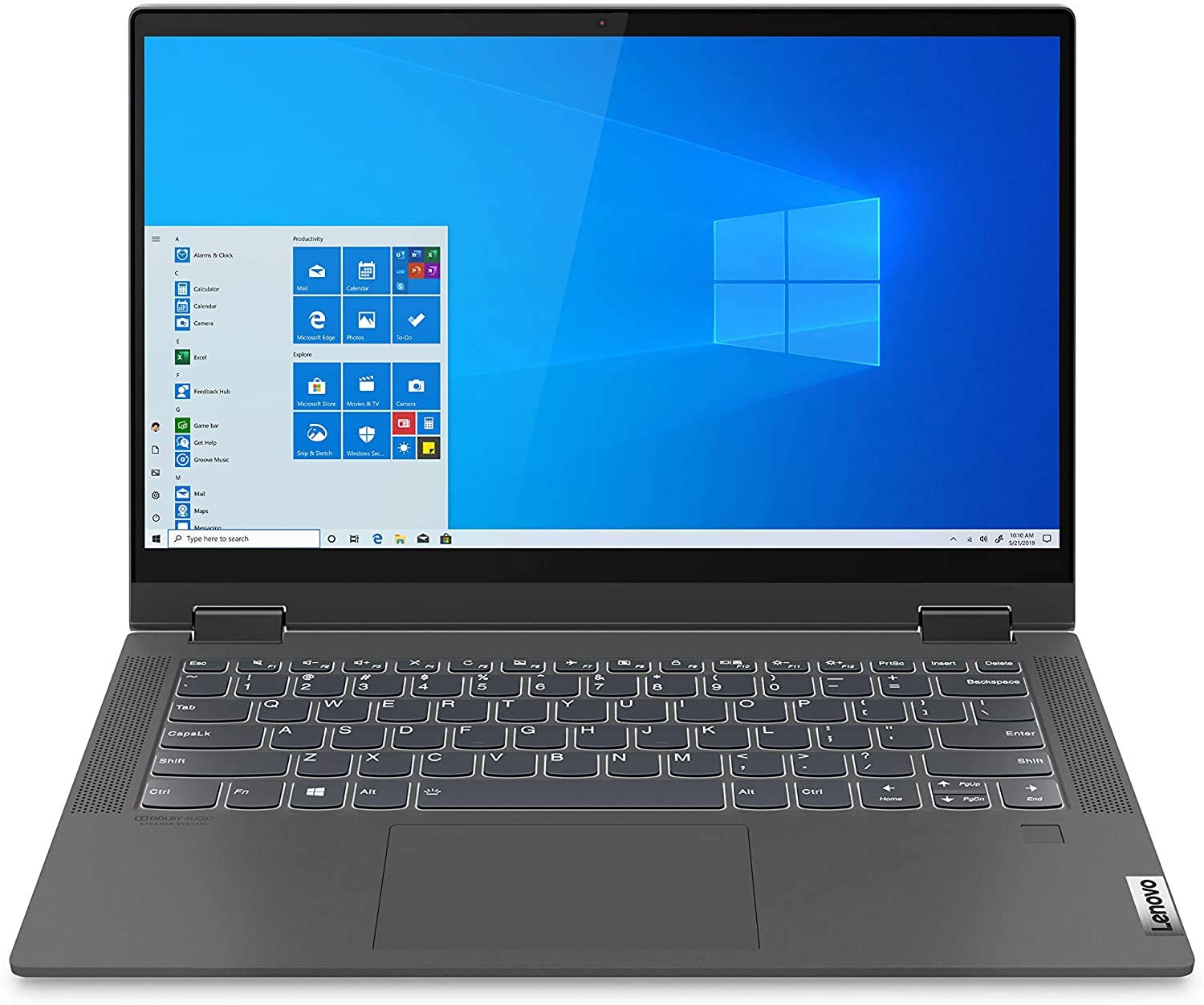 Lenovo 2021 Flex 5 14" FHD 2in1 Touch Screen Laptop, 6-core AMD Ryzen 5 5500U (>i7-10750H), USB-C, WiFi 6, Fingerprint, Backlit KB, Webcam, HDMI, Win 10, 32GB MSD Card (16GB RAM | 512GB PCIe SSD)