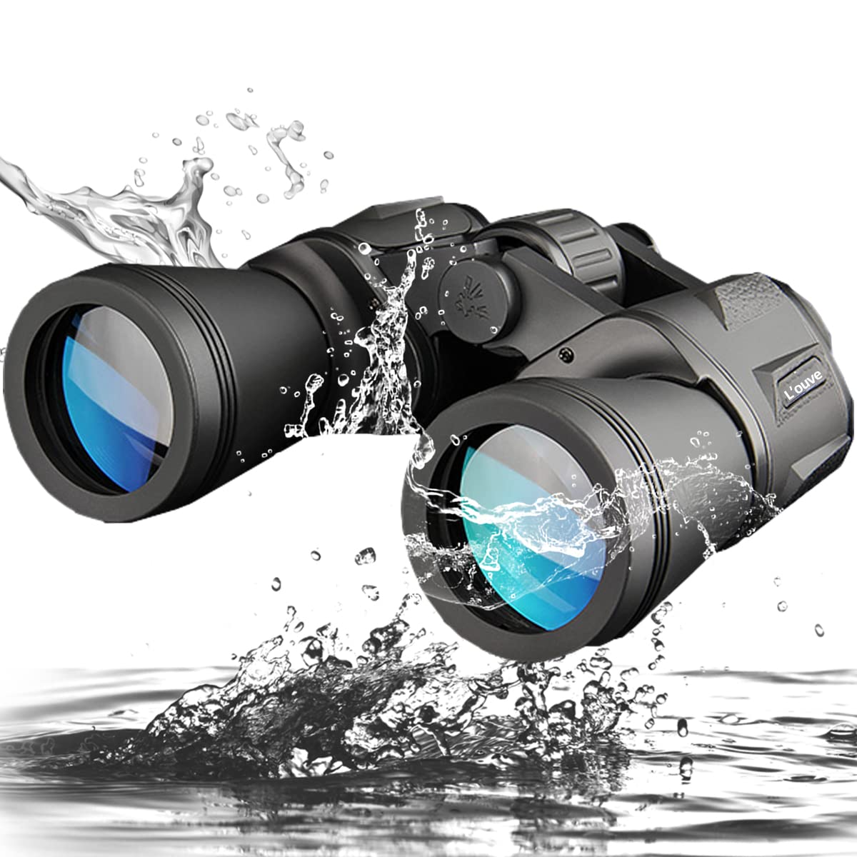 L'ouve Binoculars for Adults & Kids,Professional High Definition Binoculars for Bird Watching Hunting Stargazing, High Power Military Compact HD,BAK4 Prism FMC Lens-with Low Light Night Vision Main