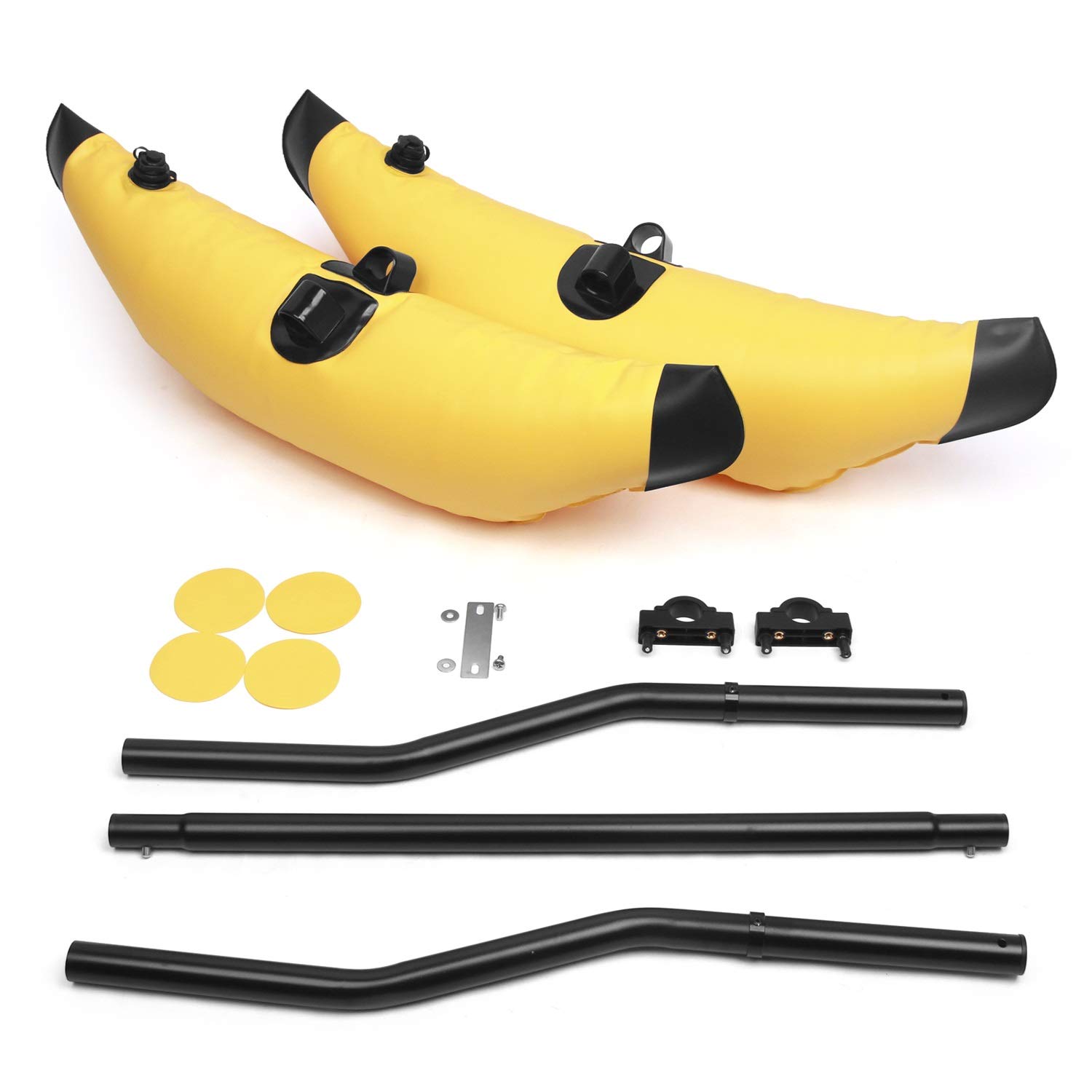 Kayak Inflatable Outrigger Float with Arms Rod Kayak Boat Fishing Standing Float Stabilizer System Kit (Color : Yellow)