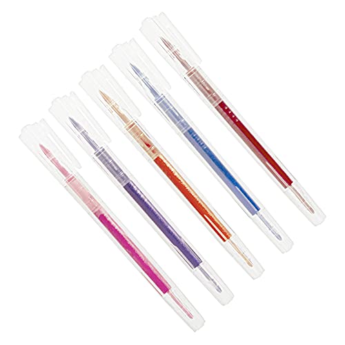 kikki.K x Malala Fund Collection - Dual-Tip Markers 5pk in Bright, Soft Brush Tip and Fine Bullet Tip, Water based Ink Perfect for Planners, 5.71" L x .69" W x 0.51" H