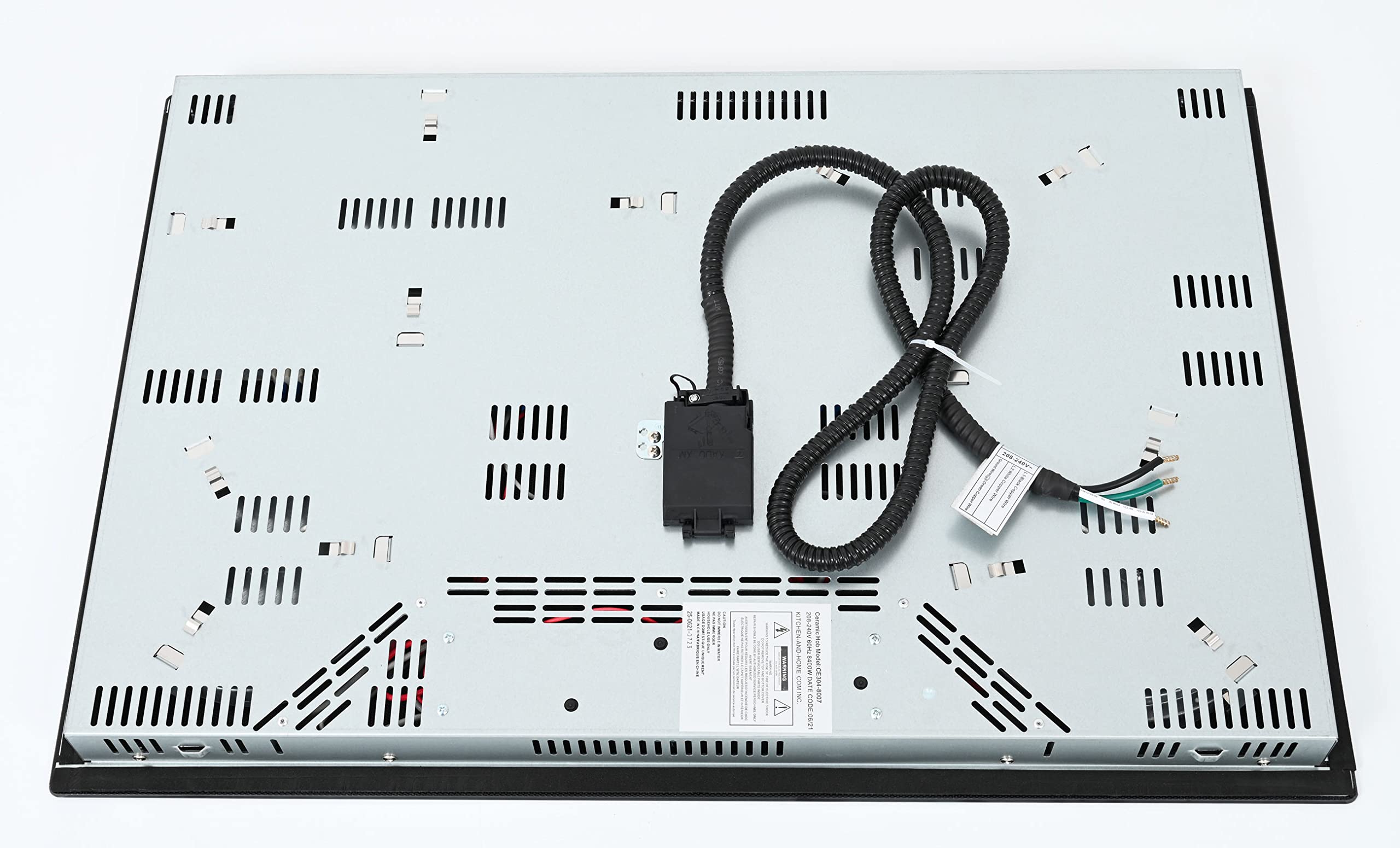 K&H 4 Burner 30 Inch Built-in Electric Stove Top Radiant Ceramic Cooktop Touch Control 240V 8000W CE304-8007