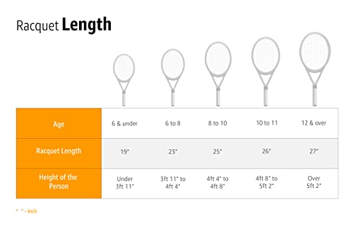 HEAD Ti. Conquest Tennis Racket - Pre-Strung Head Light Balance 27 Inch Racquet - 4 3/8 In Grip