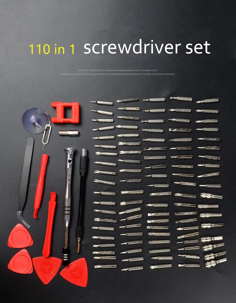 Lcsayy 110 in 1 Precision Screwdriver Set, Magnetic Repair Tool Kit for iPhone Series/Xbox Series/PS3/PS4/Nintendo Switch/iPad/Tablet/Laptop/Watch/Cellphone/PC/Camera/Electronic