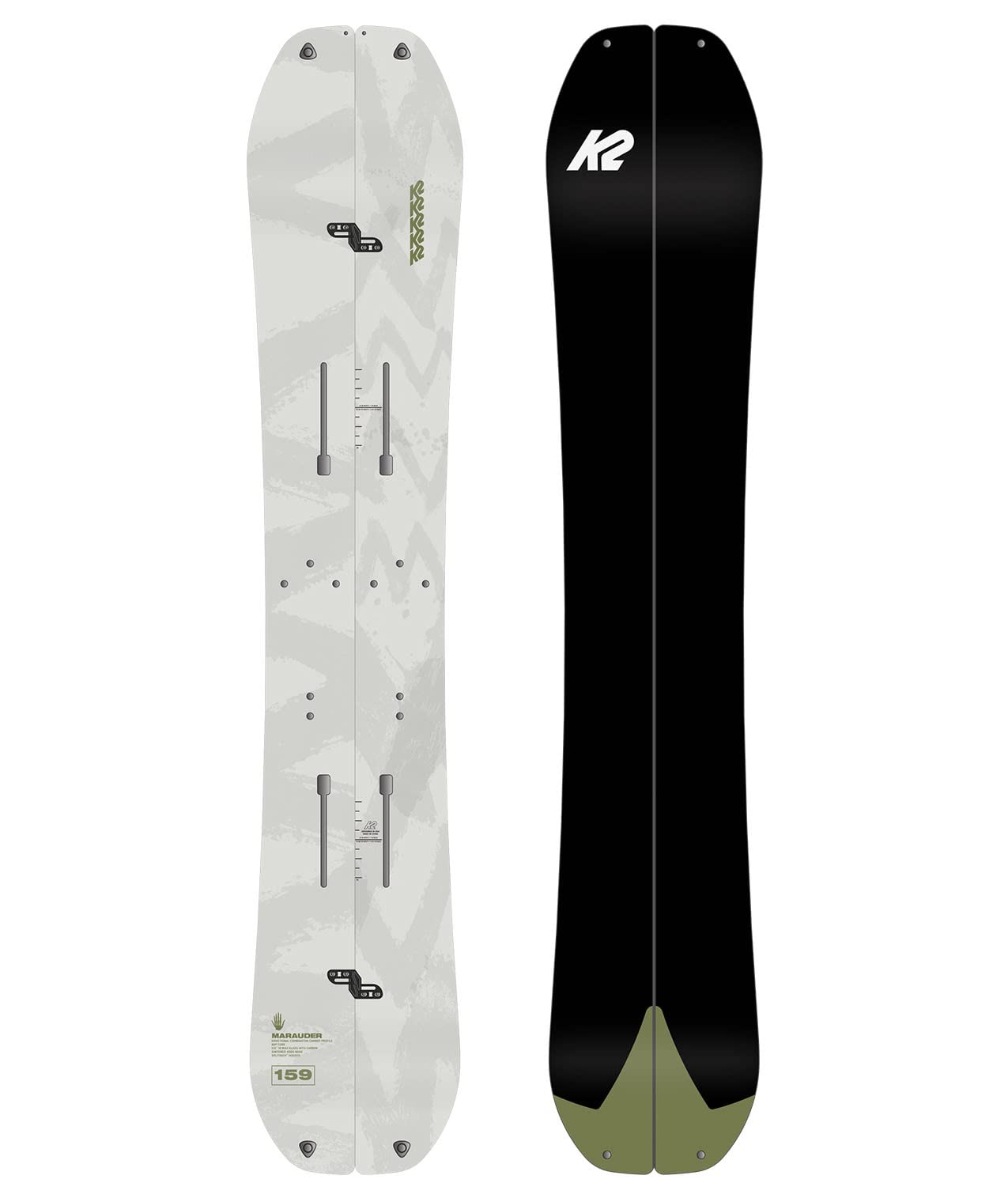 K2 2022 Marauder Splitboard Complete Package (Splitboard, Pucks, Hardwear, and Skins) (162, Standard)