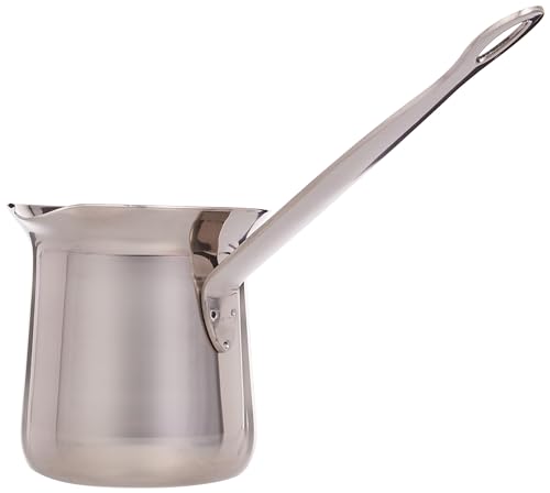 Korkmaz Stainless Steel Turkish Milk/Coffee Pot - 3 Cup