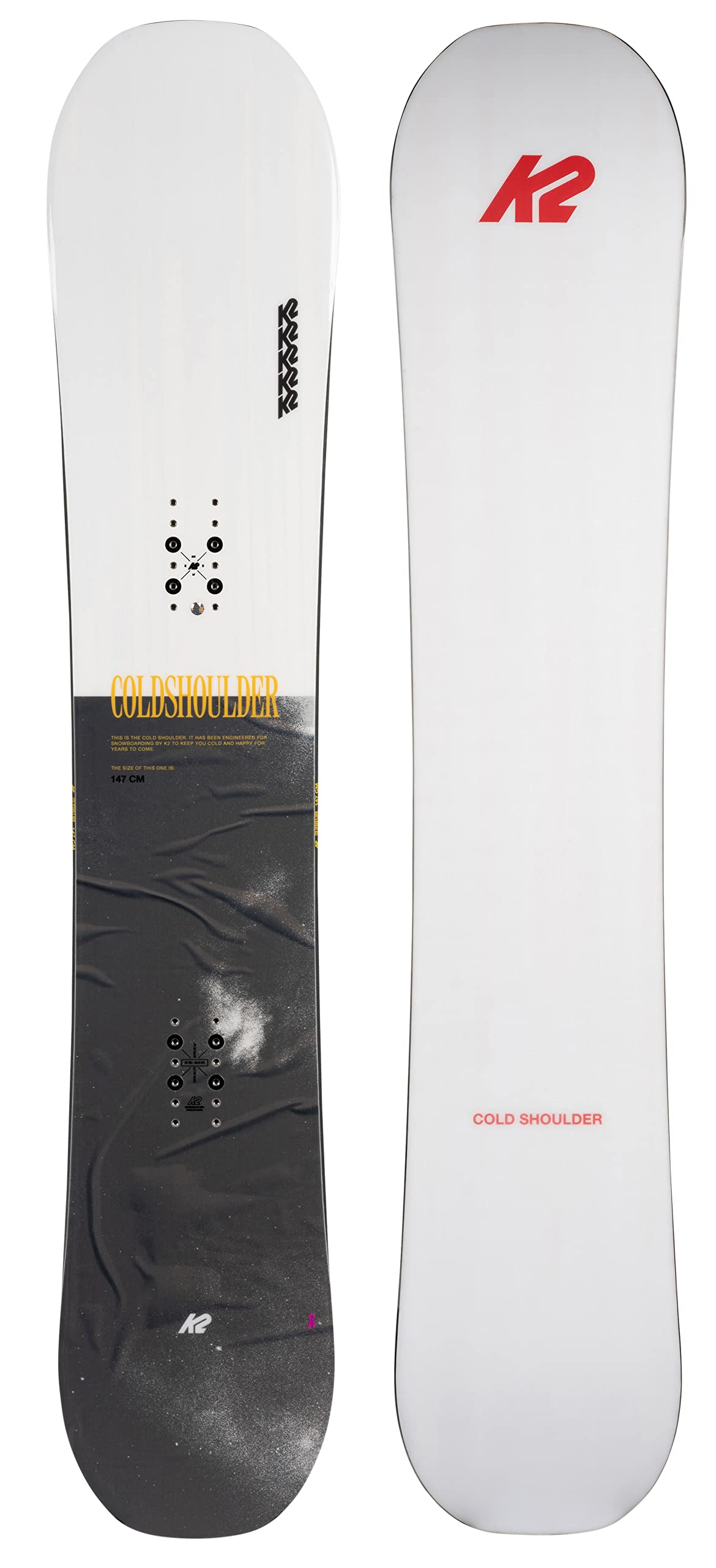 K2 Cold Shoulder Snowboard Womens Sz 150cm