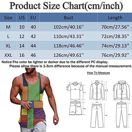 Mock Neck Knit Top Mens Summer Surf Beach Tank Top Large Size Casual Breathable Sleeveless Top Loose Full Print Tank Top Blue