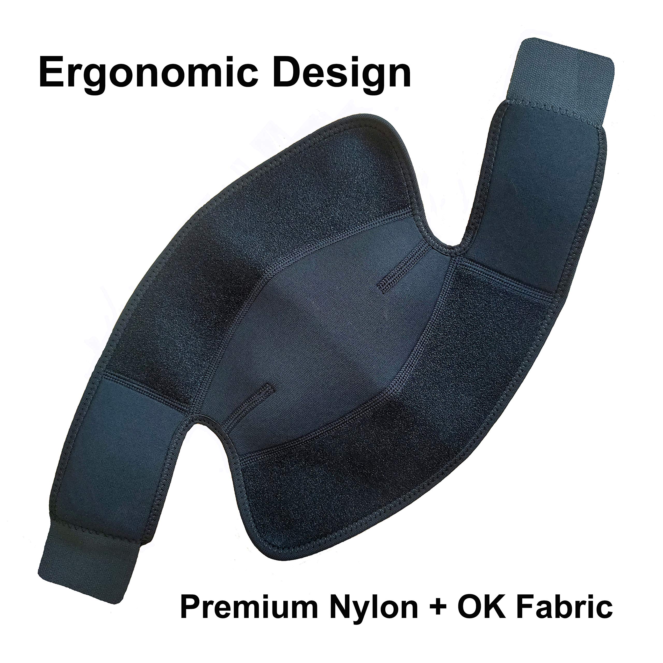 HIGHLOONG Adjustable Elbow Brace Support CoolMax Breathable Compression Arm Sleeve Wrap for Olecranon Joint Pain, Bursa Protection, Arthritis & Tendonitis Relief (One Size Fits Most)