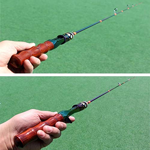 LHLLHL Colorful Carbon Ul Spinning Rod 1.68m 3-7g Ultralight Casting Rod Light Lure Fishing Rod Solid Tips Pole ( Color : Casting Rod )