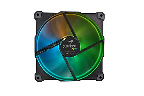 InWin Jupiter AJ140 Addressable RGB Triple Fan Kit 140mm High Performance Cooling Computer Case Fan Cooling with Control (AJ140-3PK)