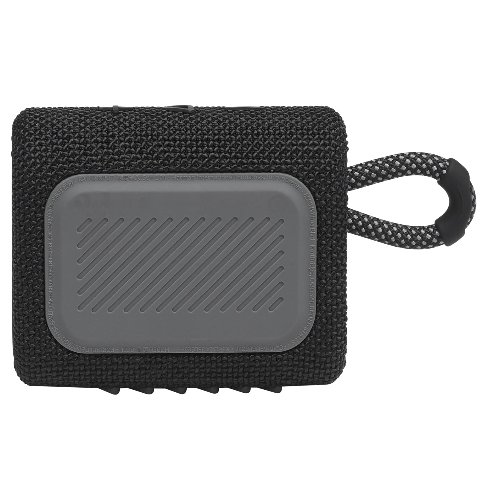 JBL GO 3 Waterproof Ultra Portable Bluetooth Speaker Bundle with gSport Carbon Fiber Case (Black)