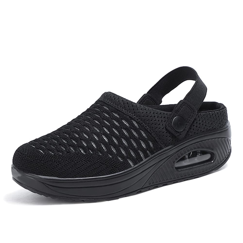 Hunonu Women Orthopedic Shoes for Diabetics Slide Sandals for Diabetic Edema Plantar Fasciitis Arthritis Swollen Fee Air Cushion Slip On Sandals