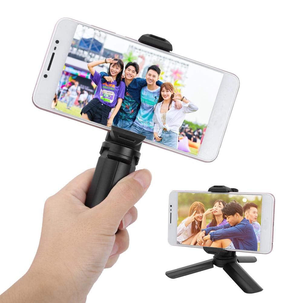 LYSOZ Phone Tripod,Ball Head Tripod,Mini Foldable Desktop Tripod Stand with Detachable 360° Rotatable Phone Clip,Used for Action Camera,DSLR Camera