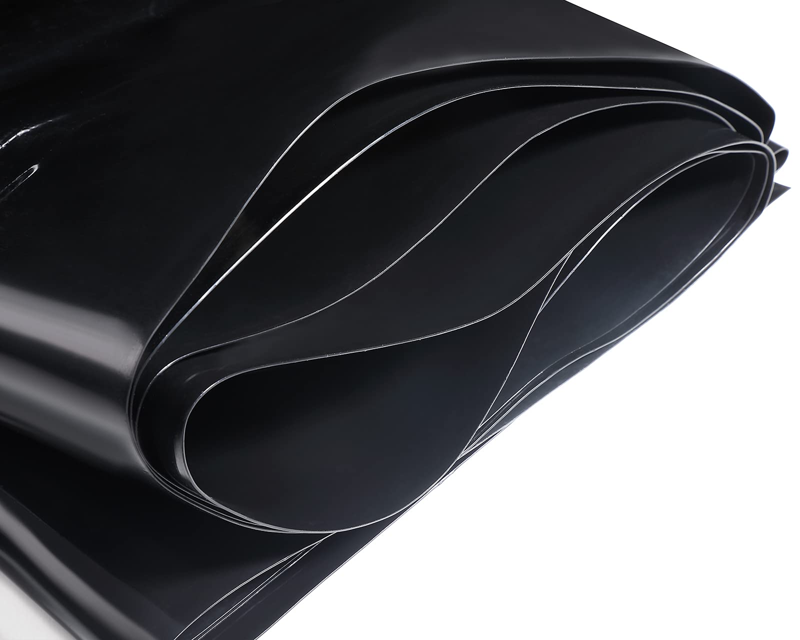 KLEWEE Pond Liner, 4 x 7ft 20 Mil Small Pond Liners, Black Heavy LDPE Duty Pond Liners for Outdoor Ponds, Waterfall, Stream, Fountains