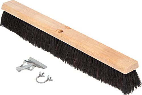 SPARTA Flo-Pac Horsehair Floor Sweep, Floor Brush for Cleaning, 24 Inches, Black
