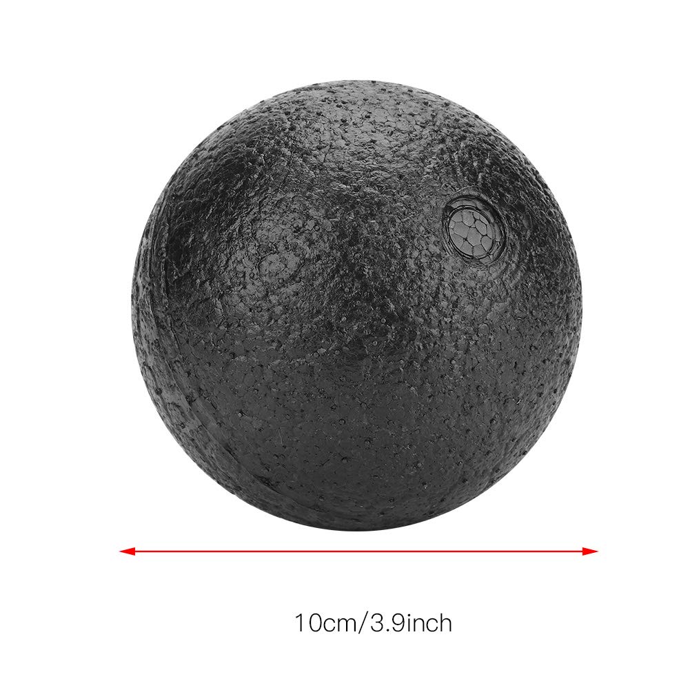 Kadimendium Massage Foam Ball, Soft Yoga Foam Roller for Rehab Exercises for Women for Stability Exercise(Black, 10CM Single Ball)