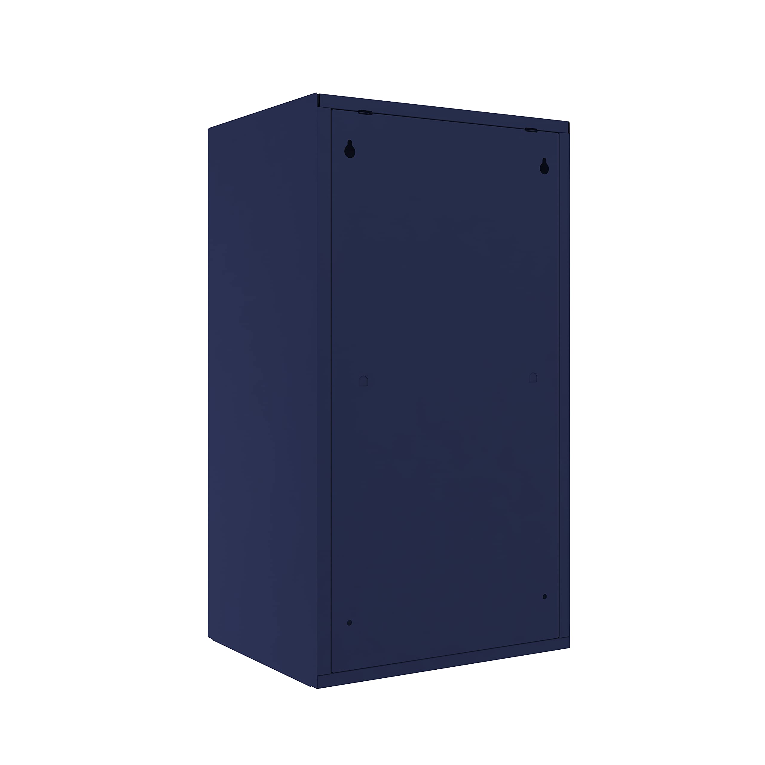 itbe Easy Fit Ready-to-Assemble Multipurpose One Door Wall Steel Cabinet Space Organizer (Blue)