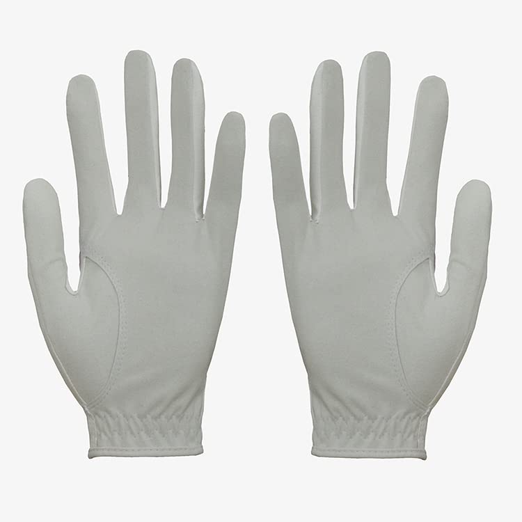 MJ Women's Golf Synthetic Leather Glove for Hands, Pack of 2, Blue and Pink (#20, Pink)