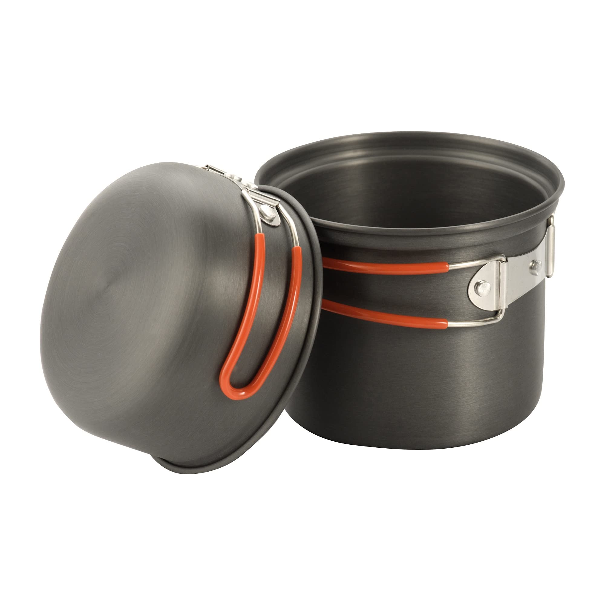 M-Tac Camping Dish Set 2 PCS - Pan and Pot with Heat Exchanger - Outdoor Compact Cookware Kit Gear for Backpacking Travel Hiking Picnic (Heat Exchanger)