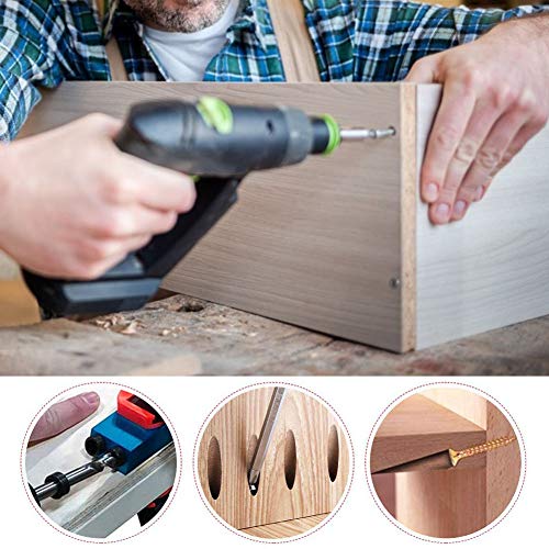 ZLMONDEE 14Pcs Pocket Hole Jig Kit, 15 Degree Woodworking Inclined Hole Jig with 6/8/10mm Drive Adapter for Woodworking Angle Drilling Holes, Angle Carpentry Locator Jig
