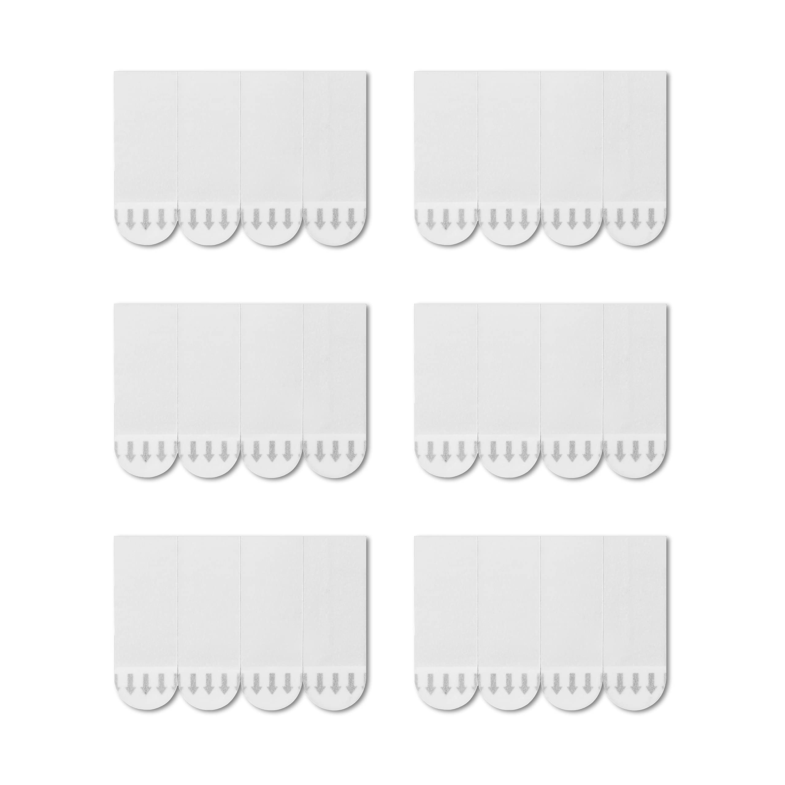 JELLYSUB 120 Pieces Small Refill Strips Poster Strips Heavy Duty, Removable Double Sided Adhesive Picture Hanging Strips for Christmas Decorations, Water-Resistant Damage Free