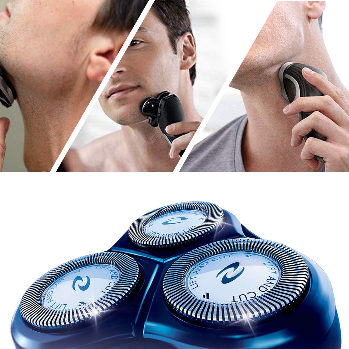 HQ56/52 Replacement Blades Suitable for Philips Norelco Shaving Heads Lift & Cut, Fits HQ900 Series, Fits 69_XL, 69_LC Model(1 pack)(New)