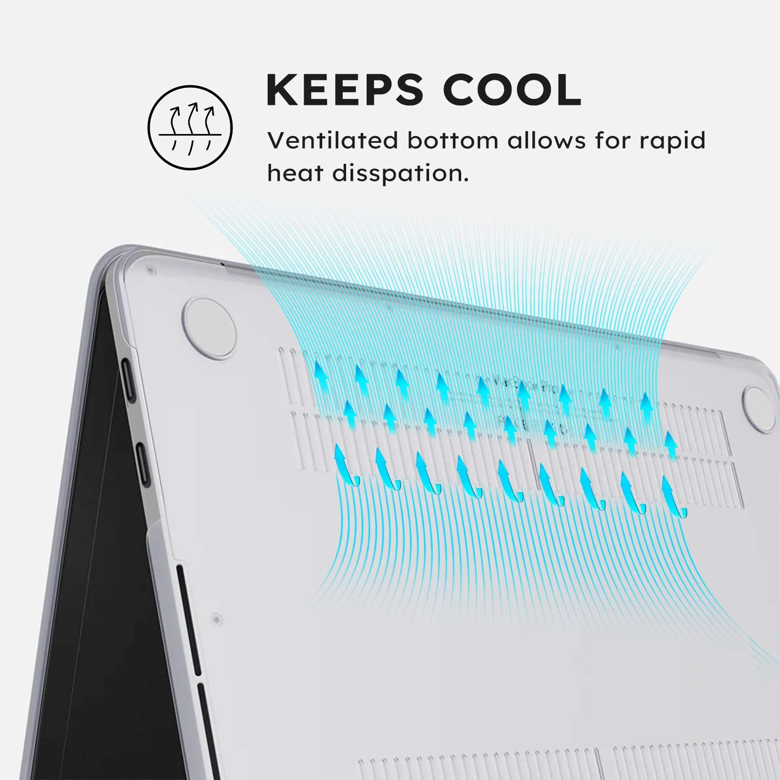 iCasso iCasso Compatible with MacBook Air 13 inch Case 2022, 2021-2018 Release A2337 M1 A2179 A1932 Retina Display Touch ID, Plastic Hard Shell Case + Keyboard Cover + Screen Protector - Blue Gradient