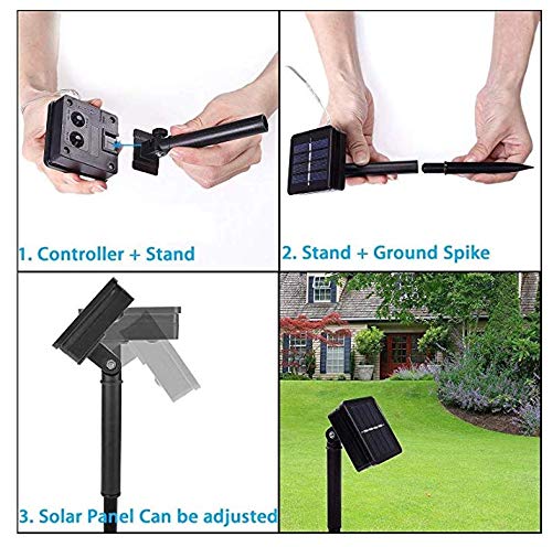 HGKFJH Solar Butterfly Light String 20LED Light Control Garden Home Decoration Light Waterproof Starry Lantern