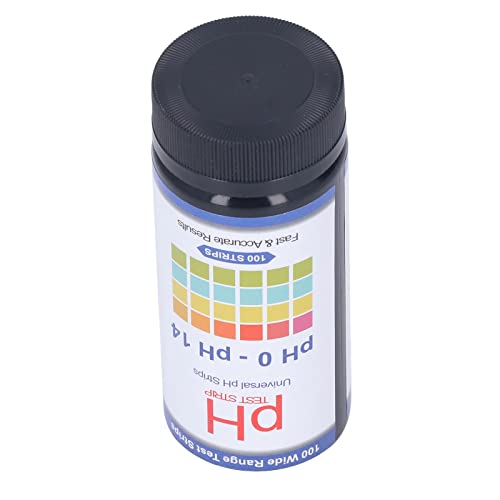 PH Test Strips, 100Pcs Urine Test Strips, 15 Seconds Test Colorimetric Method, PH Strips, for Urine, Saliva, Drinking Water, Laboratory, Aquarium, Gym, Swimming Pool,