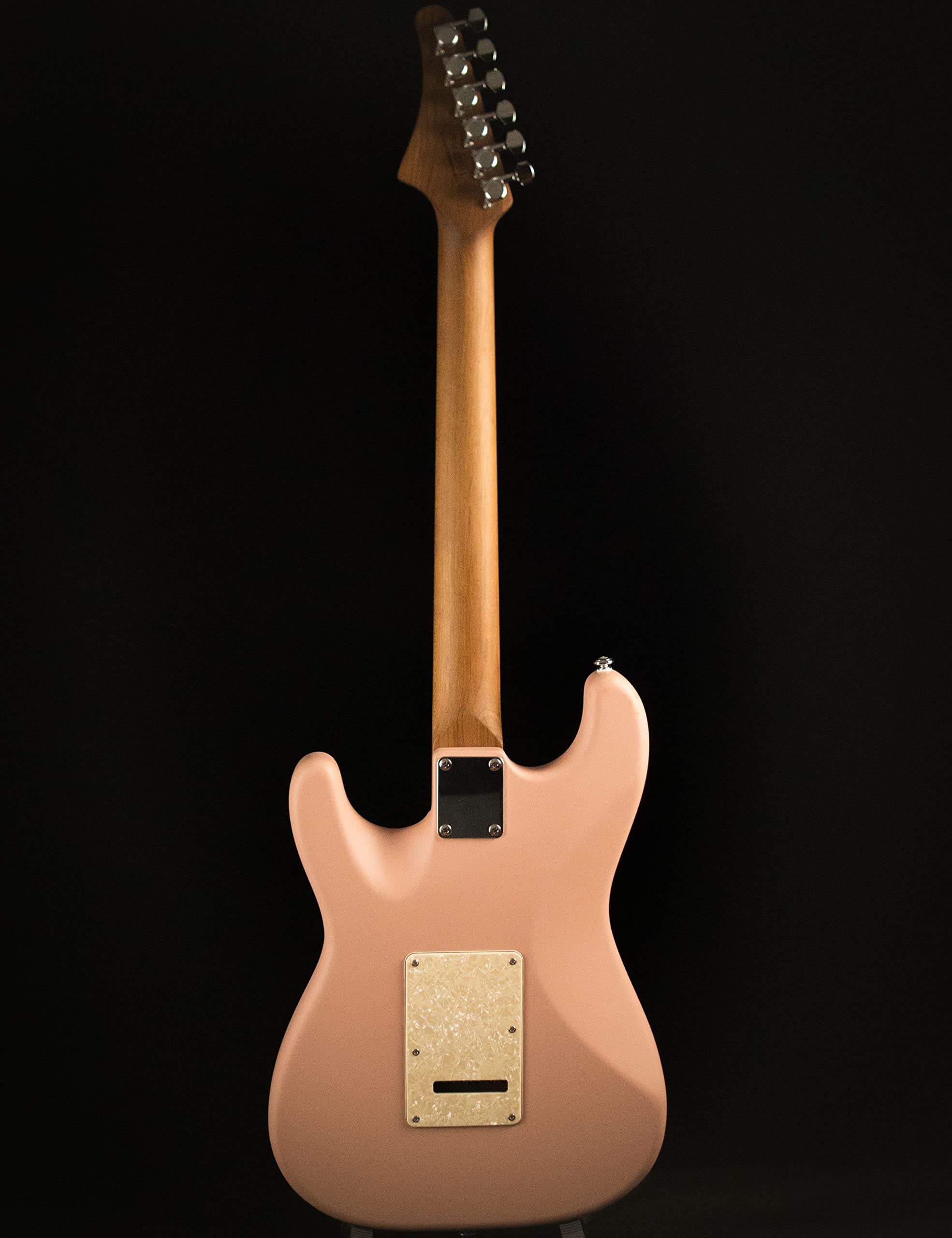 M MUSI Capricorn Electric Guitar with 6 String Maple Fingerboard Solid Body Electric Guitar for Pro Players, 22 Frets, Stainless Steel Frets, Single Single and Double Pickups