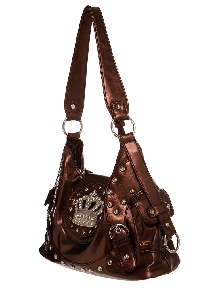 Handbags For All Crown Royale Inspired Hobo Shoulder Handbag