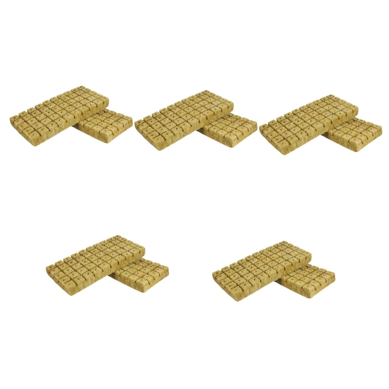 Happyyami 500 Pcs Gardenrock Woolasbestos Clone Plants Plugs Plant Fertilizer Plugs Germination Starter Grow Cubes Plugs Hydroponic Tower Plant Growing Plugs Practical Miniature