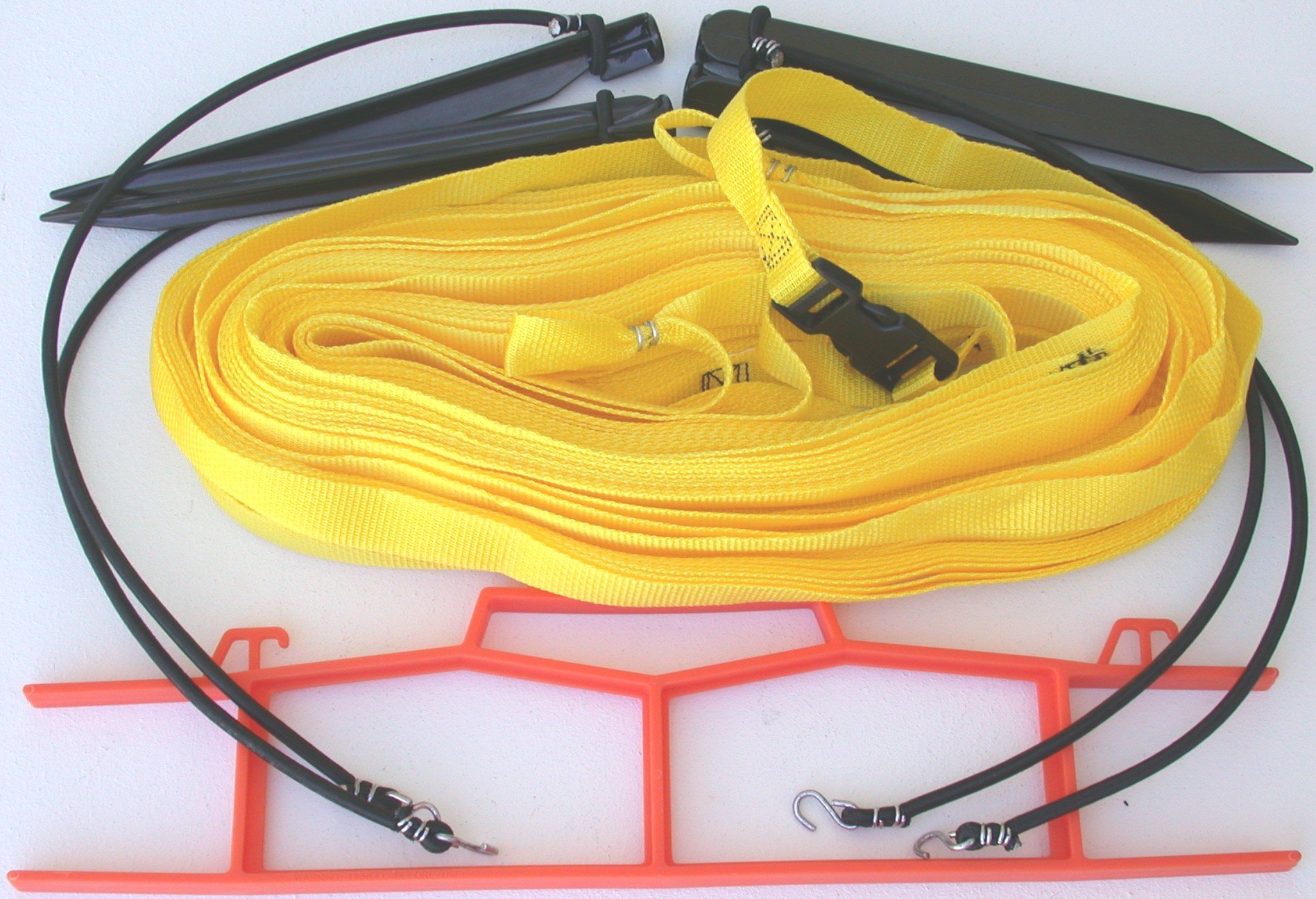 Home Court 1-inch Non-adjustable 30-ft Sand Setup Boundary - W25S (Yellow)