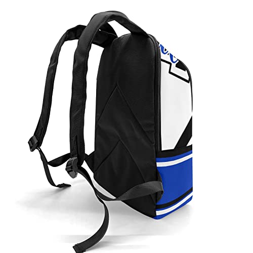 Yeshop Cheerleader Black Blue 1 Personalized Backpack for Teen Boys Girls,Custom Travel Backpack Bookbag Casual Bag Name Gift