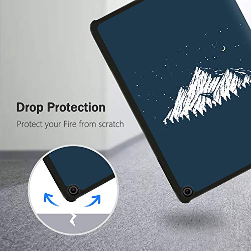 Huasiru Painting Case for All-New Kindle Fire HD 8 Tablet and Fire HD 8 Plus Tablet (10th Generation, 2020 Release) - Tri-fold Cover with Auto Sleep/Wake, Library