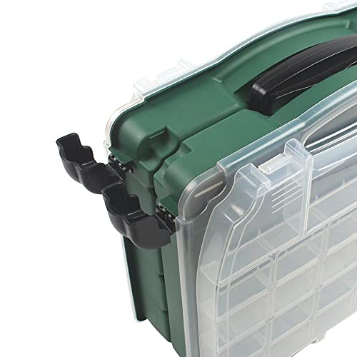 LEIGE Promotion Fishing Tackle Box Double-Sided Four Layers Multifunctional Fishing Lure Hook Accessories Storage Case Boxes