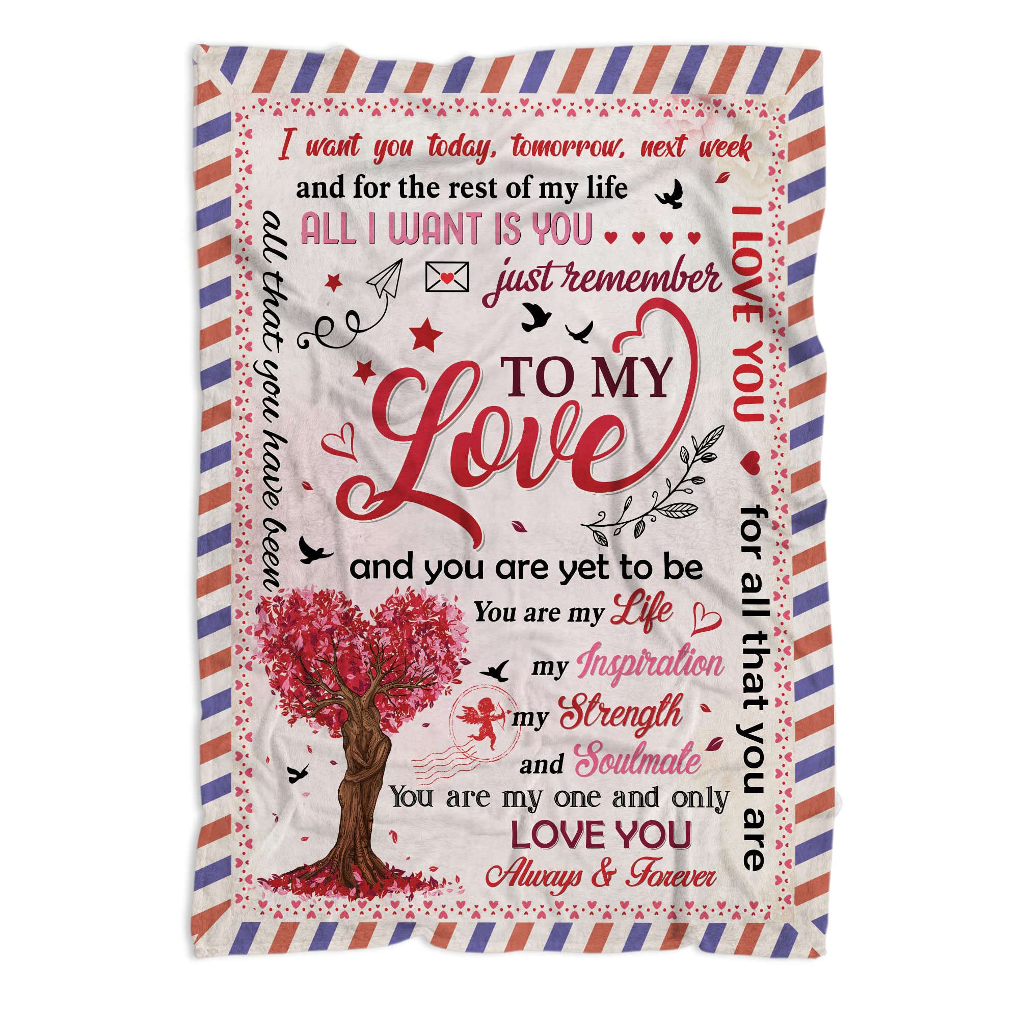 MUCHNEE Couple Fleece Blankets for Him Her, Wife Blanket for Valentine's Day, Anniversary Wedding Gifts for Wife Husband, Couple Blanket, to My Wife Blanket, Romantic Gifts for Couples Newlyweds