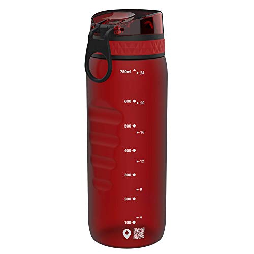 Ion8 Tour Leak Proof BPA Free Cycling Water Bottle, 750ml (24 oz), Frosted Chilli Red