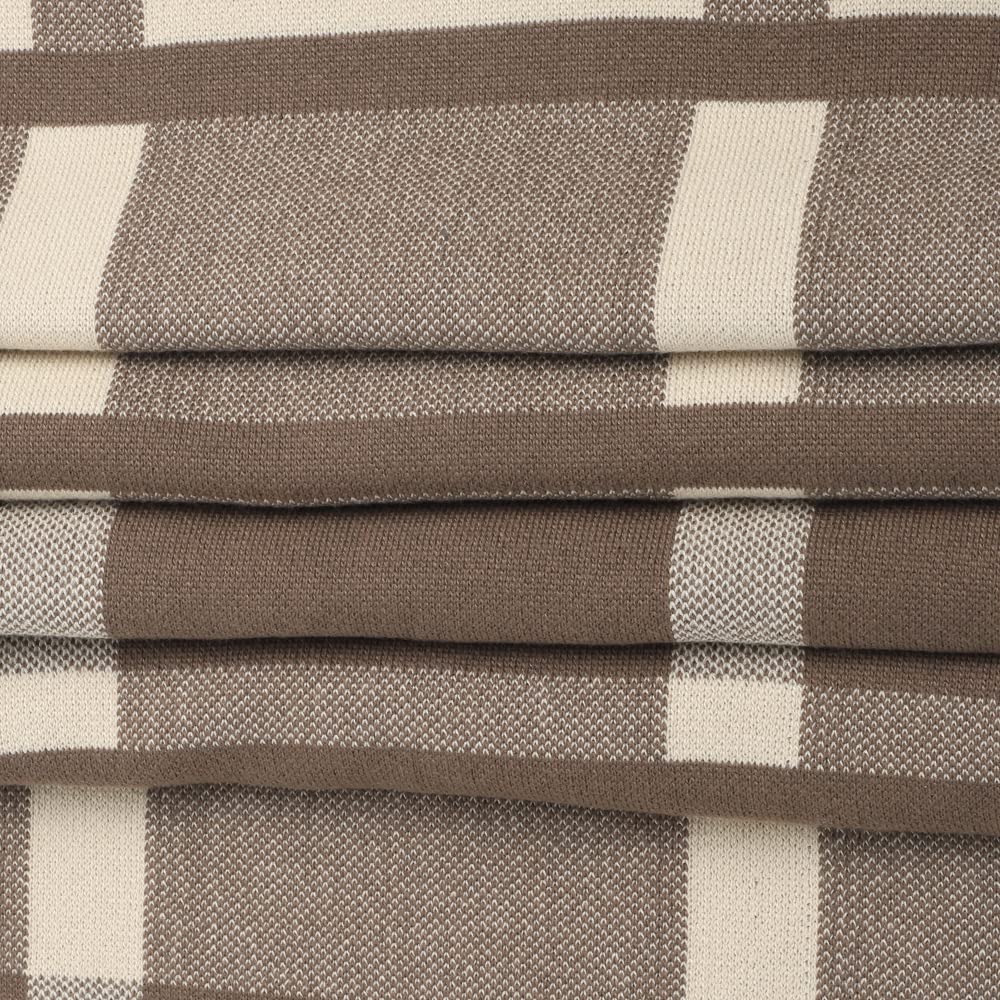 Manpexto Winter Scarf for Men Warm Premium Cashmere Feel Classic Striped Plaid Scarves (khaki)