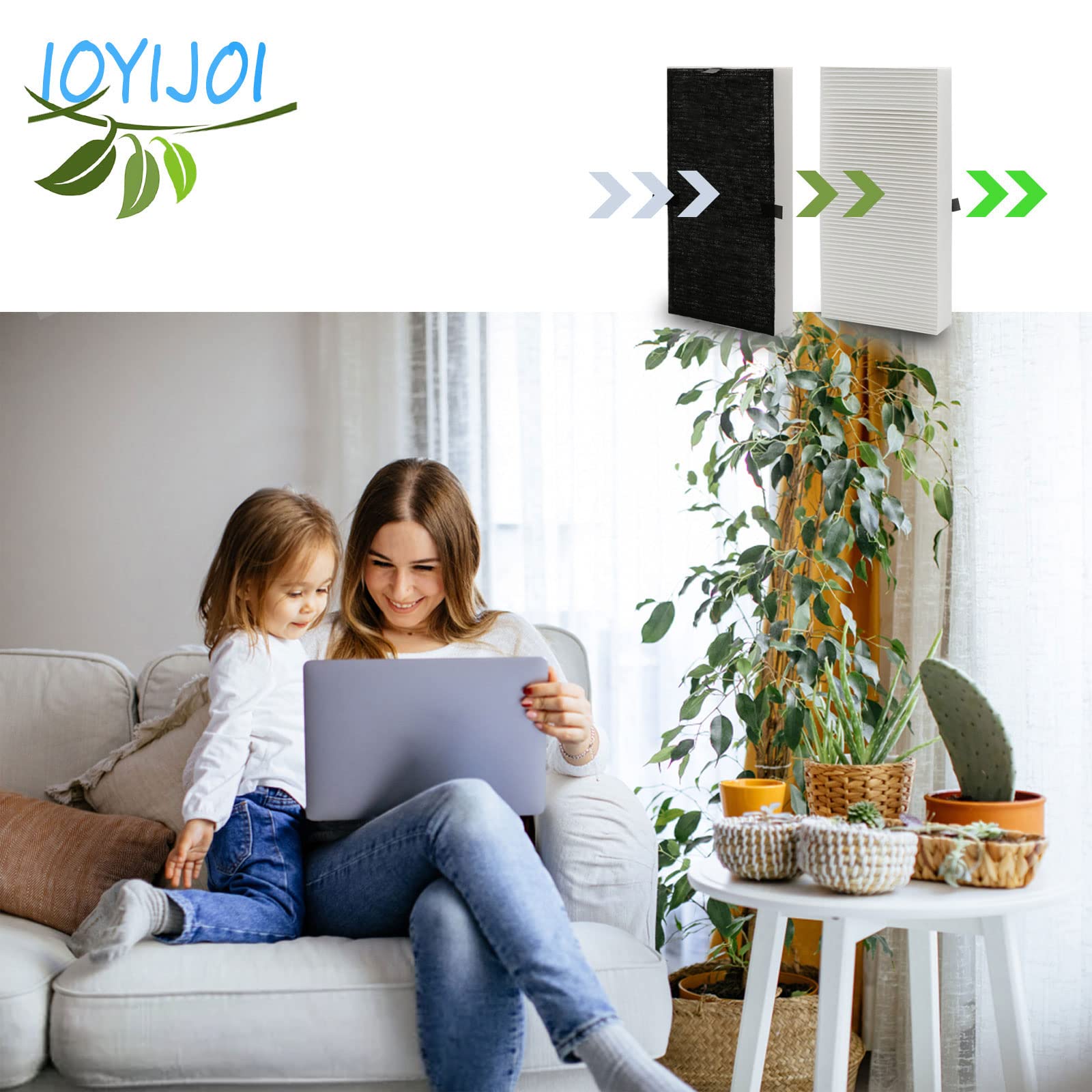 IOYIJOI 2 Pack Filter Replacement Compatible with Honeywell Filter U HRF201B Compatible with HHT270, HHT290 Series