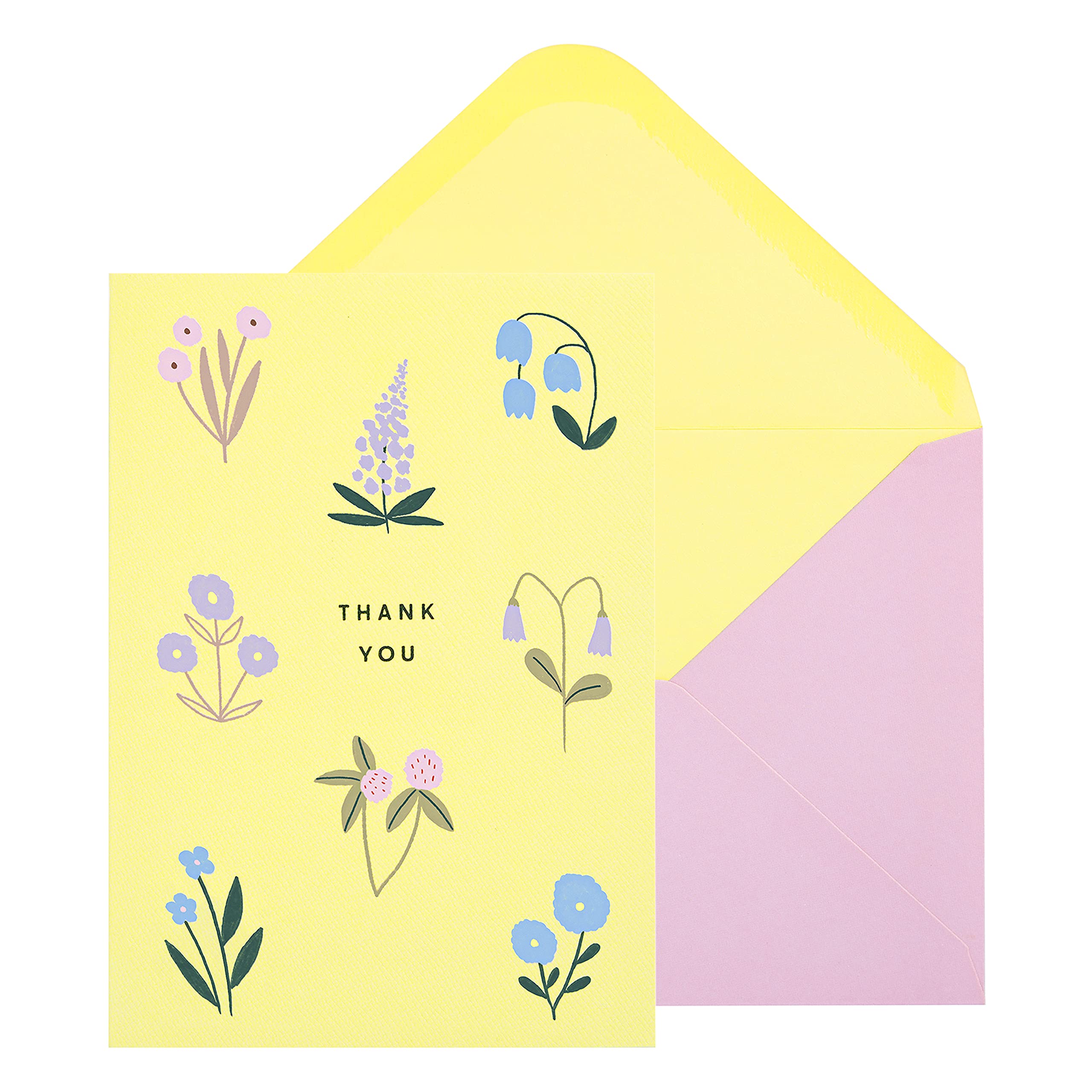 kikki.K Slow Down Collection - Assorted Greeting Cards 15pk, Send a Simple Heartfelt Note, 5 Unique Designs, kikki.K Seasonal Print for Card and Envelop, 5.51" L x 3.98" W x 0.98" H