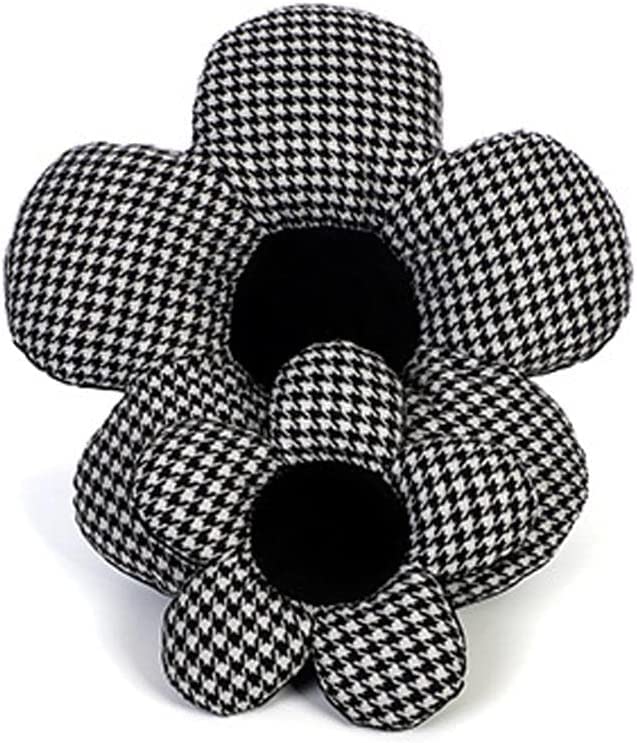 HGUIM Car Neck Pillow, Seat Pillow Houndstooth Float Neck Pillow Pillow Four Seasons GM Decorative (Black)
