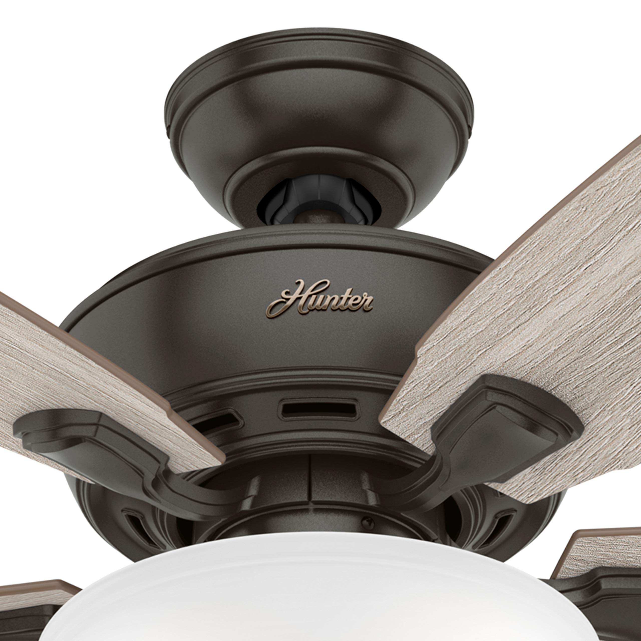 Hunter Fan 52 inch Casual Noble Bronze Finish Indoor Ceiling Fan with LED Lights (Renewed)