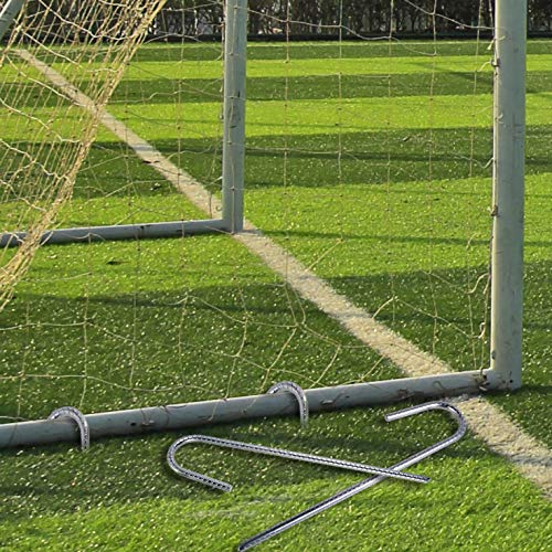 Kichwit Trampolines Wind Stakes Heavy Duty Galvanized Steel Tent Stakes, 15" Long (4)