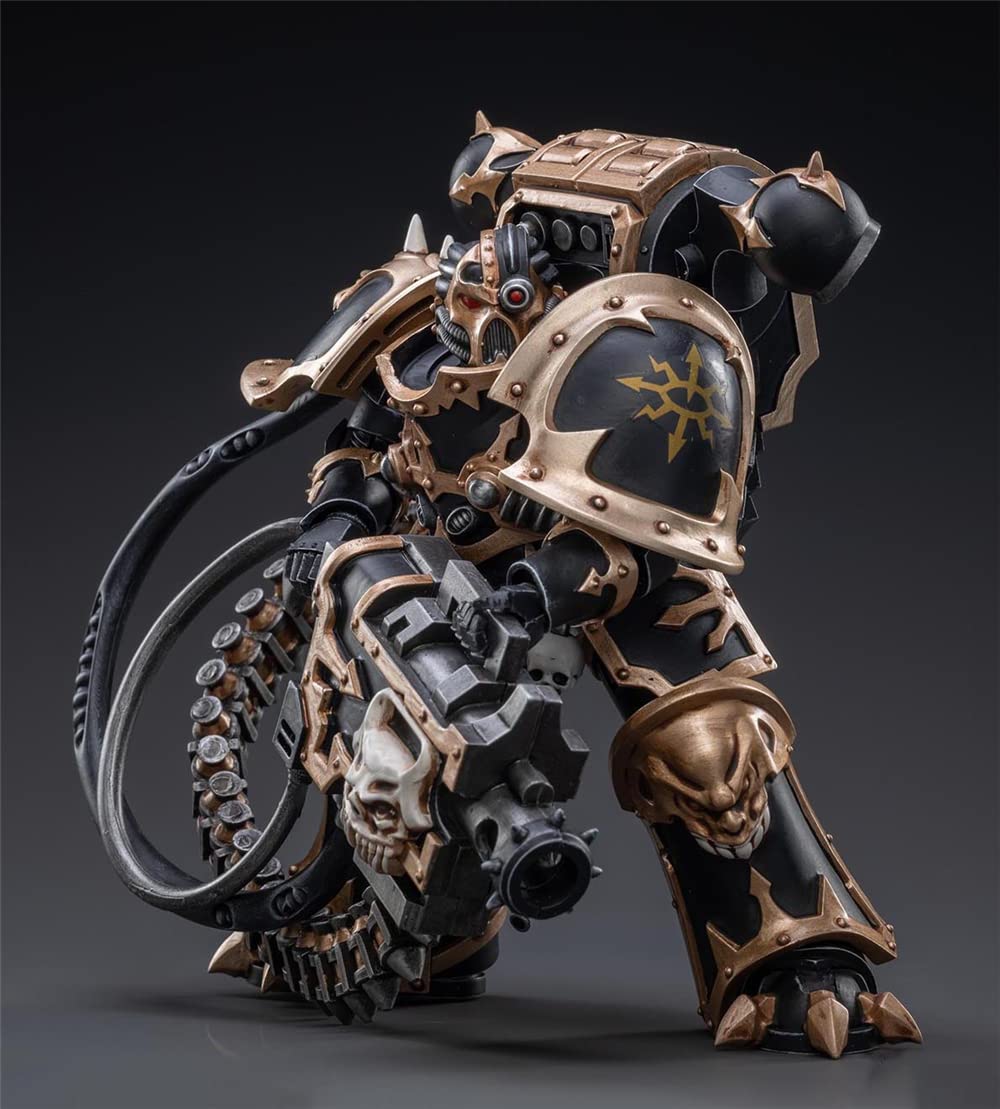 HiPlay JoyToy × WARHAMMER 40K Officially Licensed 1/18 Scale Science-fiction Action Figures Full Set Series -Black Legion Havocs Marine 04