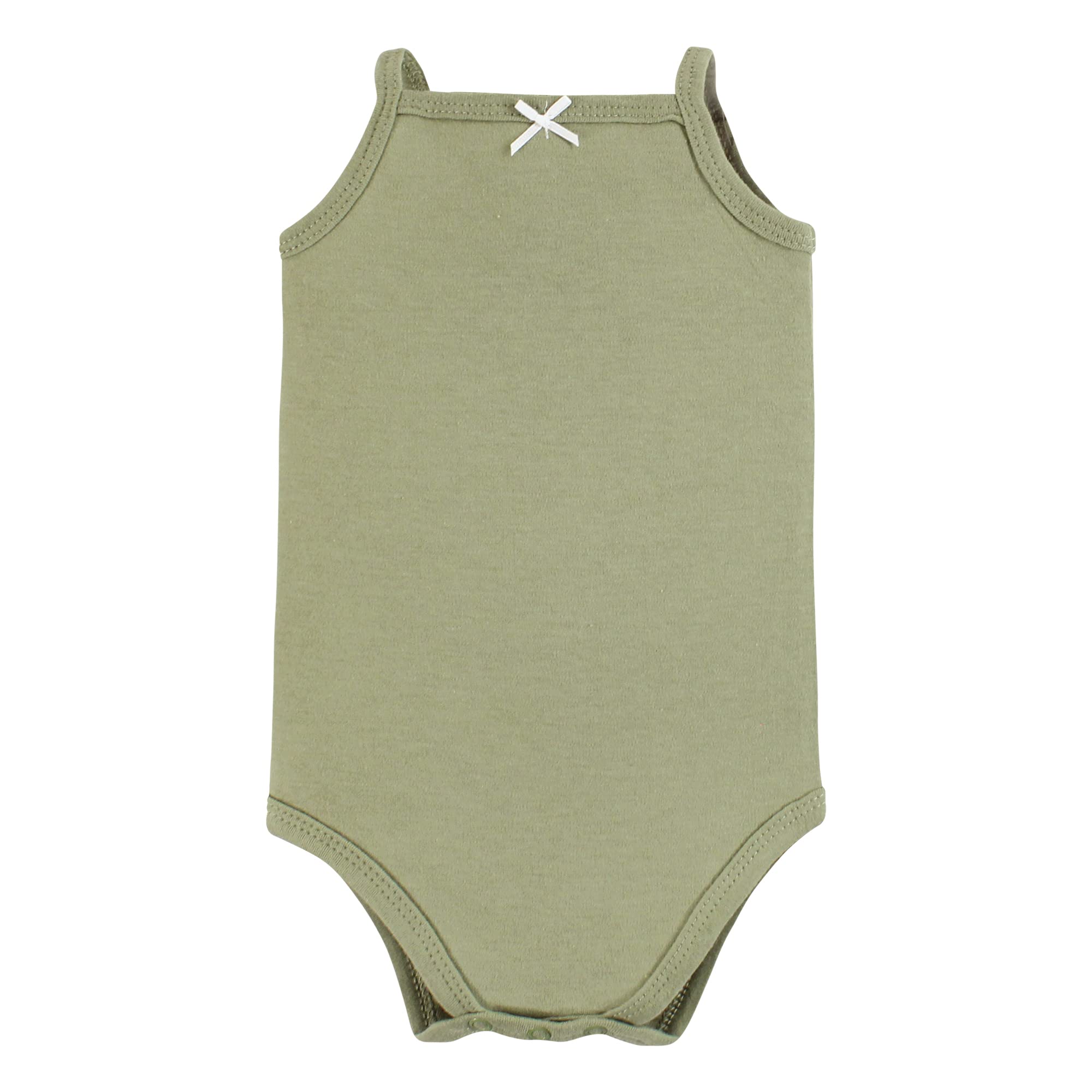 Hudson Baby Unisex Baby Cotton Sleeveless Bodysuits, Sunflower, 9-12 Months