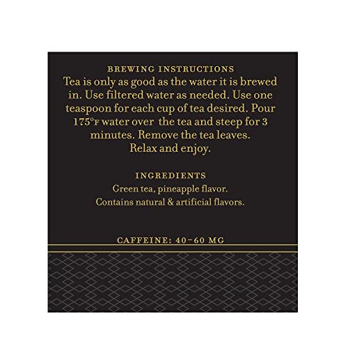 Harney & Sons Tropical Green Tea, Loose tea in 3 oz tin