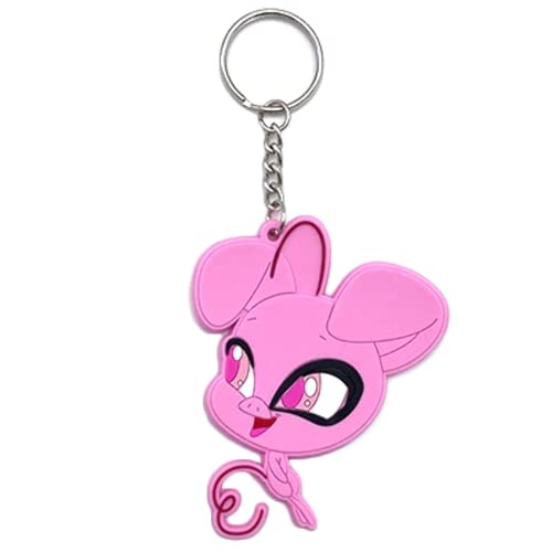ZAG STORE - Miraculous Ladybug Keychain Daizzi, Pink,80mm