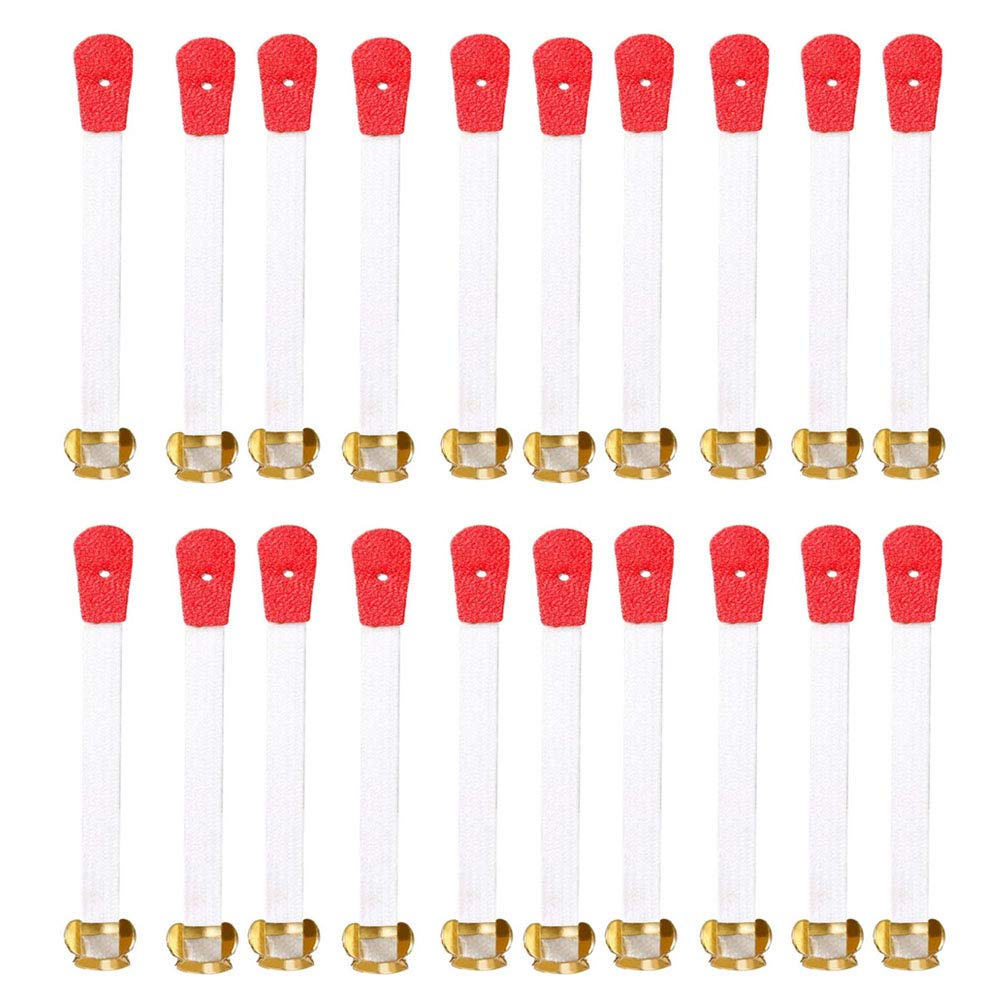 Jiayouy 50pcs Piano Spring Clip Bridle Straps for Piano Replacement Repair Parts Length 7.5cm